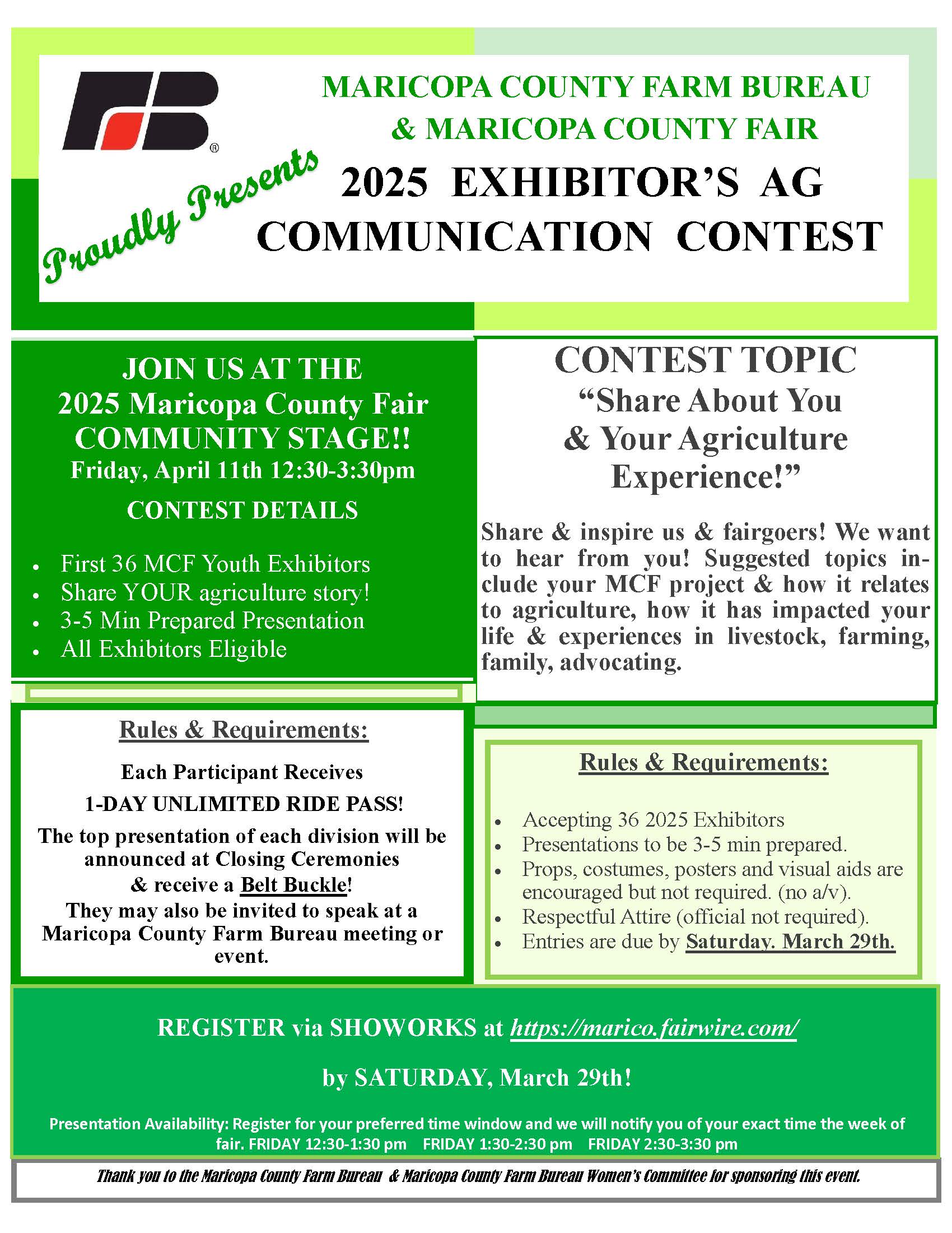 LIVESTOCK AND SMALL STOCK | Maricopa County Fair