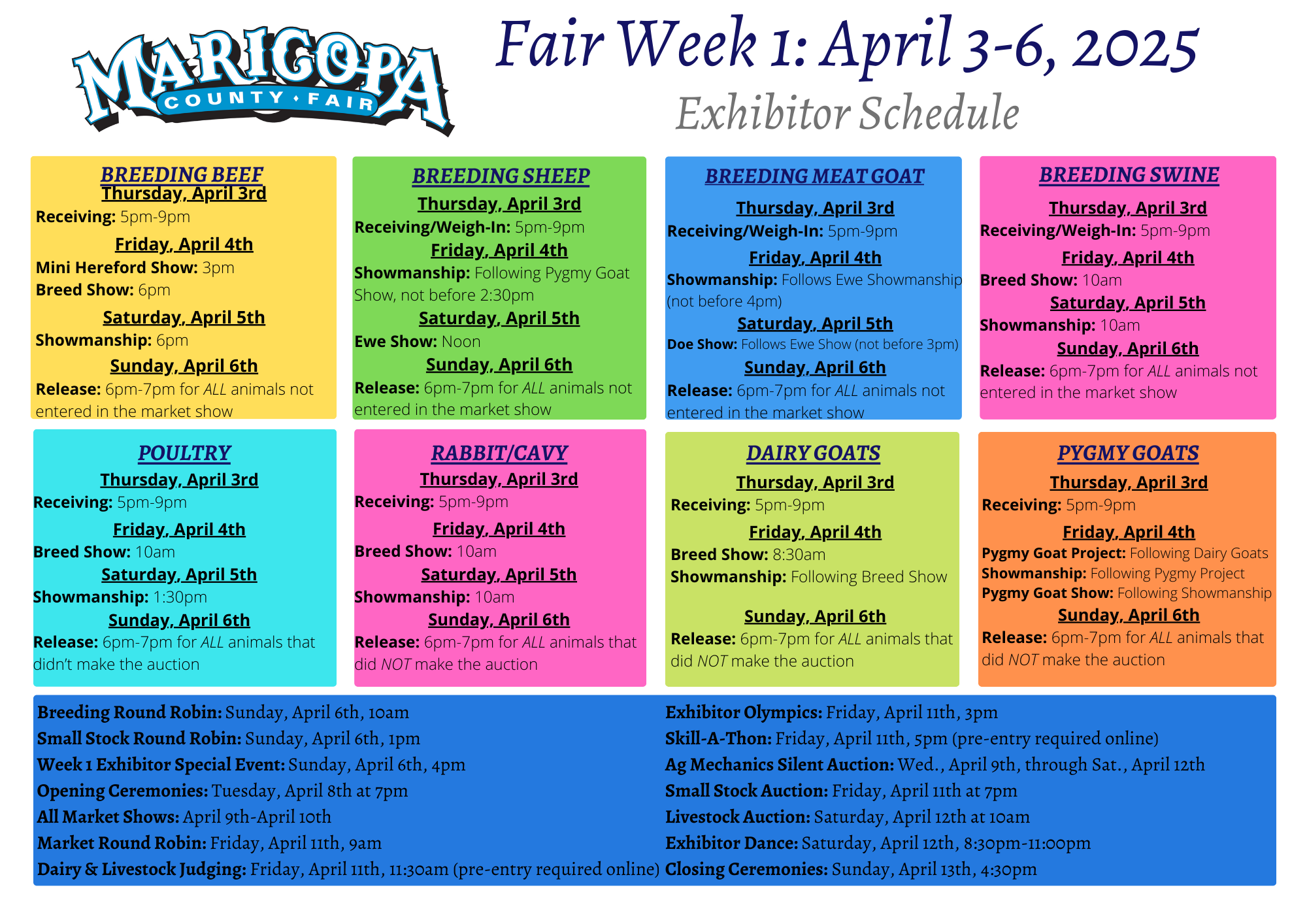 LIVESTOCK AND SMALL STOCK | Maricopa County Fair